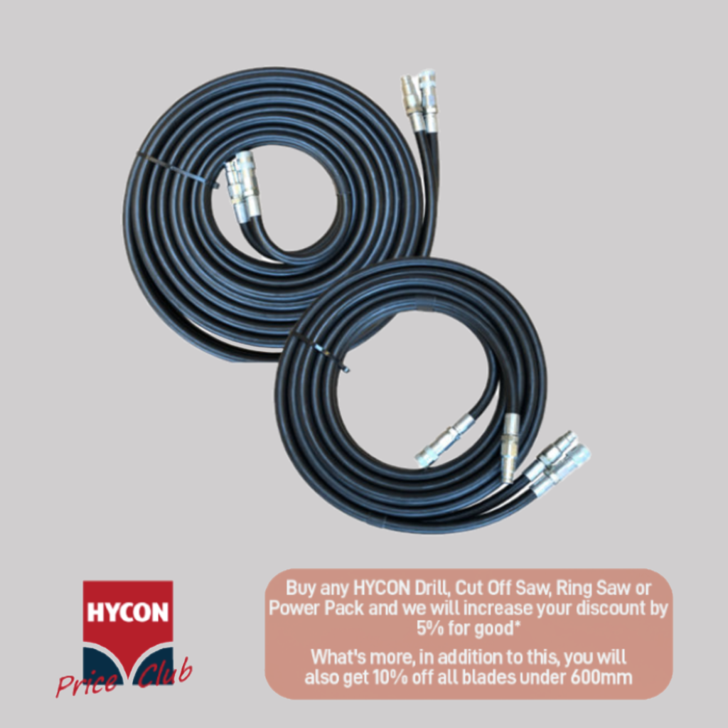 Hycon 1/2" Twin Extension Hose | Hertfordshire Diamond Products