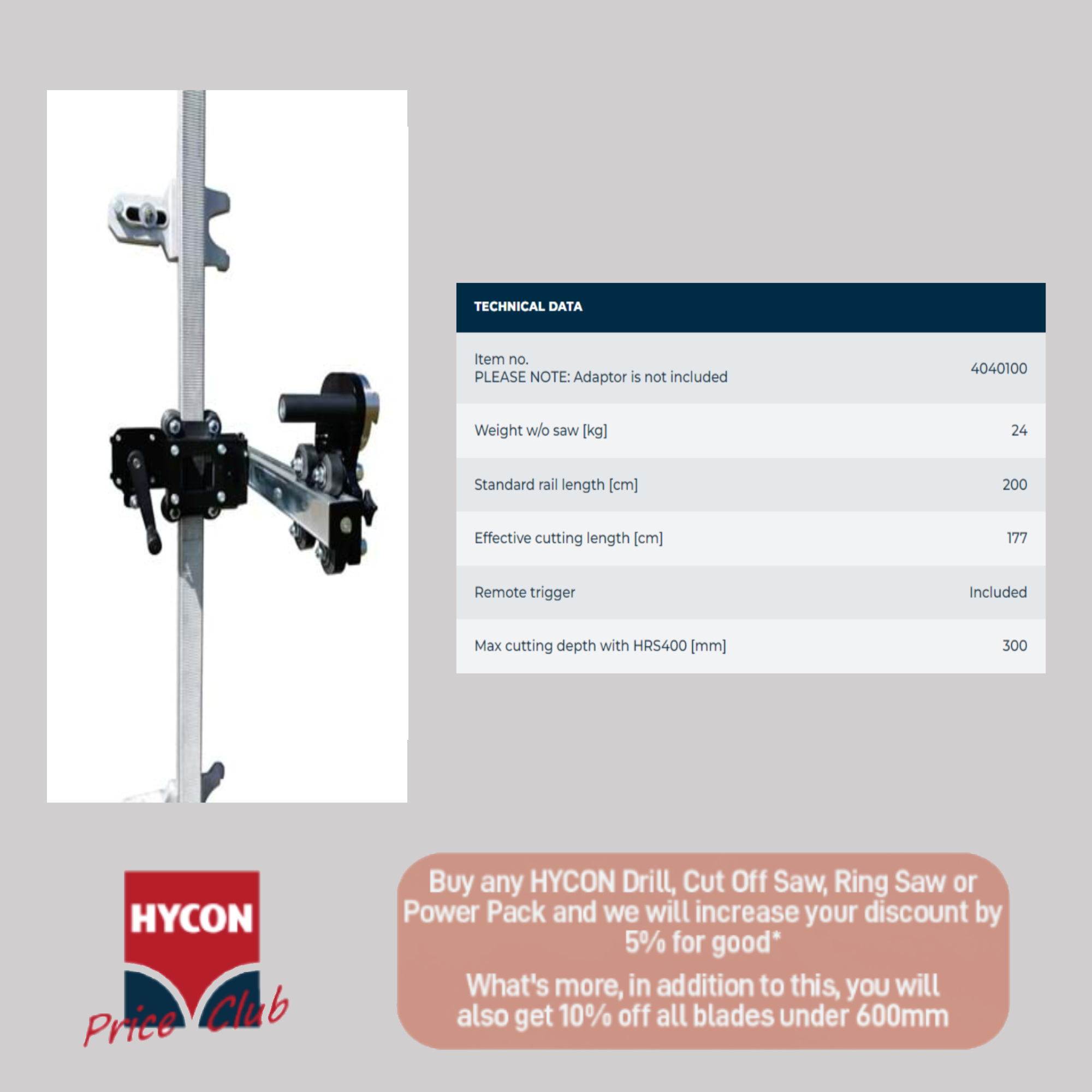 EZ Rail Kit | Hertfordshire Diamond Products