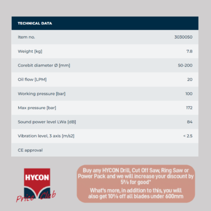 Hycon Core Drills | Hertfordshire Diamond Products