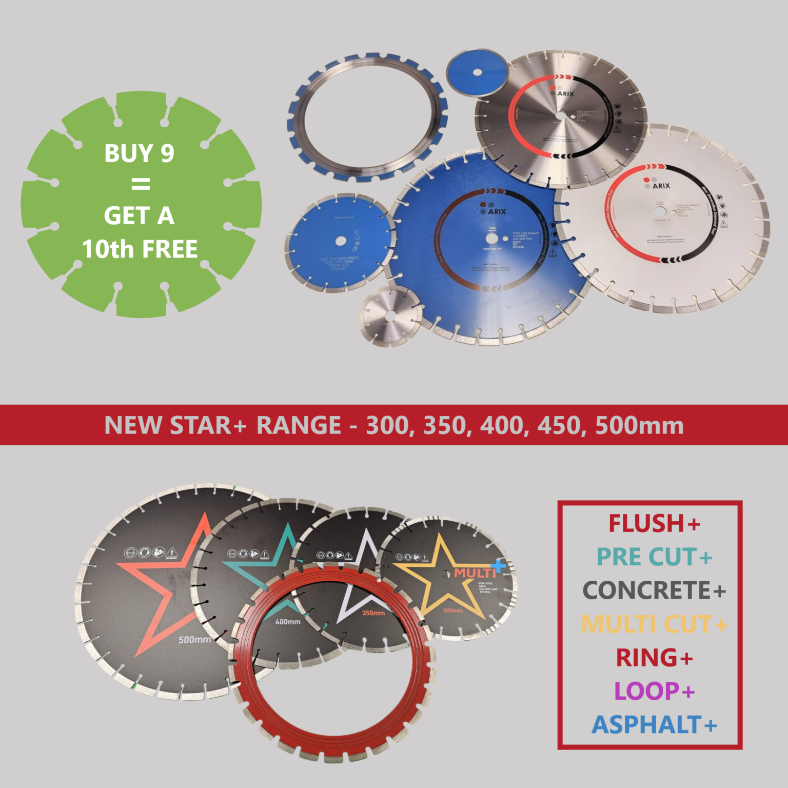 Hand Held Diamond Blades | Hertfordshire Diamond Products